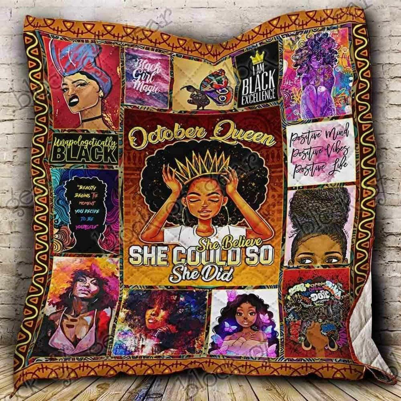 October Queen Blanket Kc1807 Quilt - Dreamrooma
