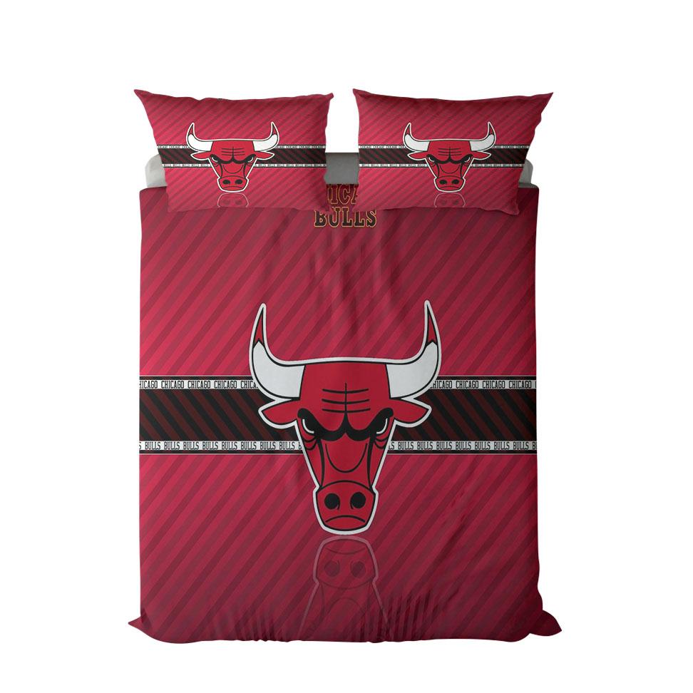 NBA Chicago Bulls Basketball Team Bedroom Set Duvet Cover Area Rug ...